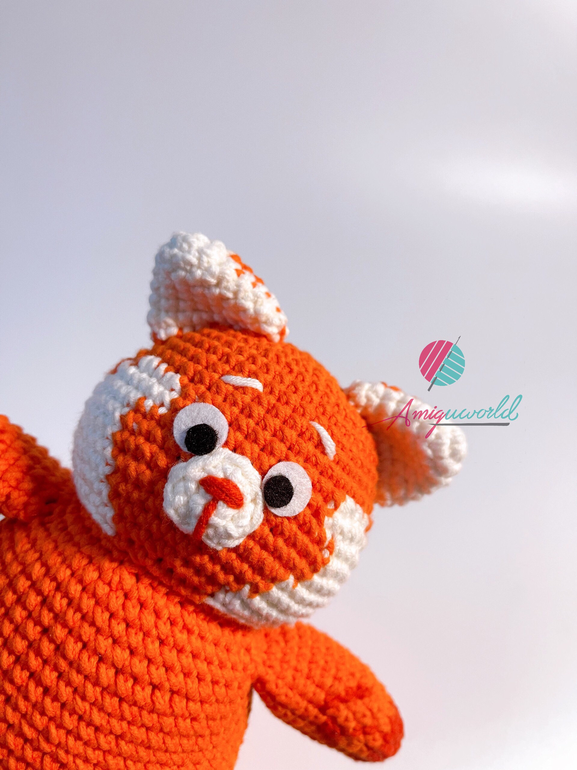 Crochet Red Panda Red Panda Plush Stuffed Red Panda Red | Etsy