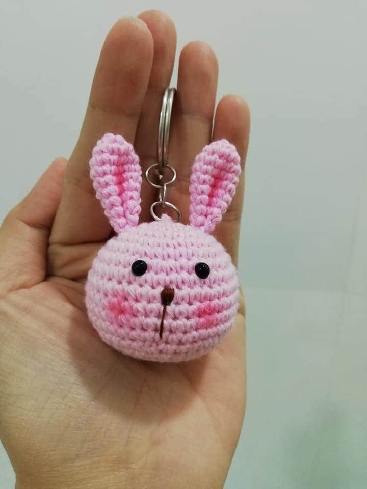 Set of 2 Animal Keychain, Crochet Animal Keychain, Handmade Amigurumi ...