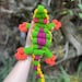 Crochet Bead Lizard, 90s Bead Lizard, Custom Bead Lizard, Bead Lizard ...