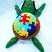 Crochet Autism Turtle, Amigurumi Autism Turtle, Autism Awareness Puzzle ...
