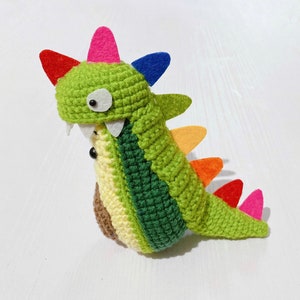 Crochet Dinosaur Avocado, Dinosaur Avocado Plush, Stuffed Dinosaur ...