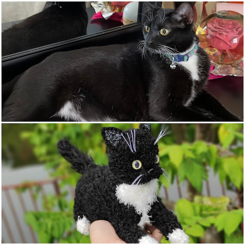 Custom Cat Plush Custom Crochet Cat Custom Stuffed Cat - Etsy