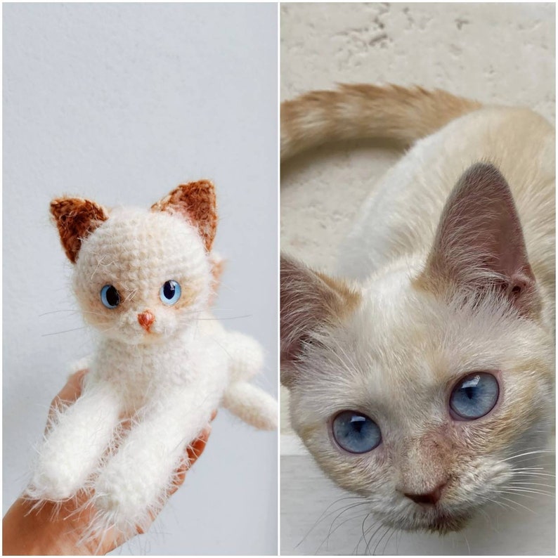 Custom Crochet Cat Amigurumi Custom Pets Crochet Pet - Etsy