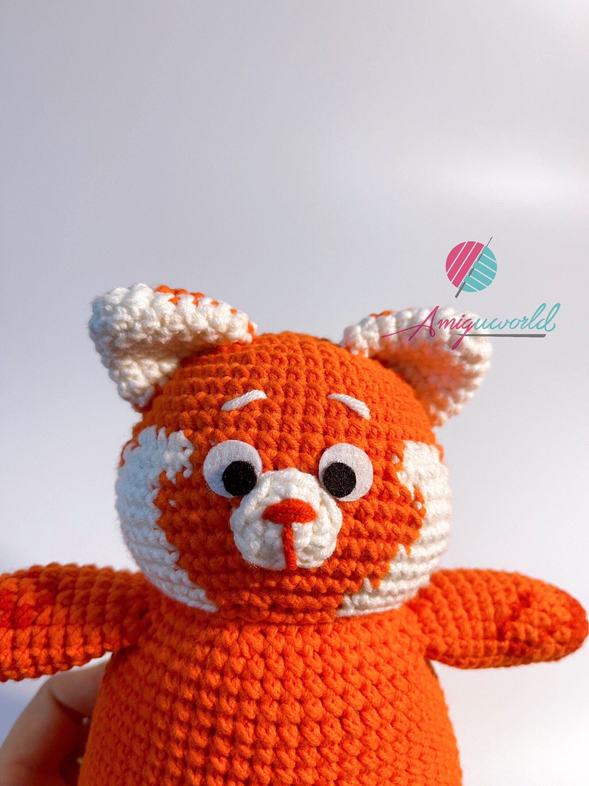 Crochet Red Panda Red Panda Plush Stuffed Red Panda Red | Etsy