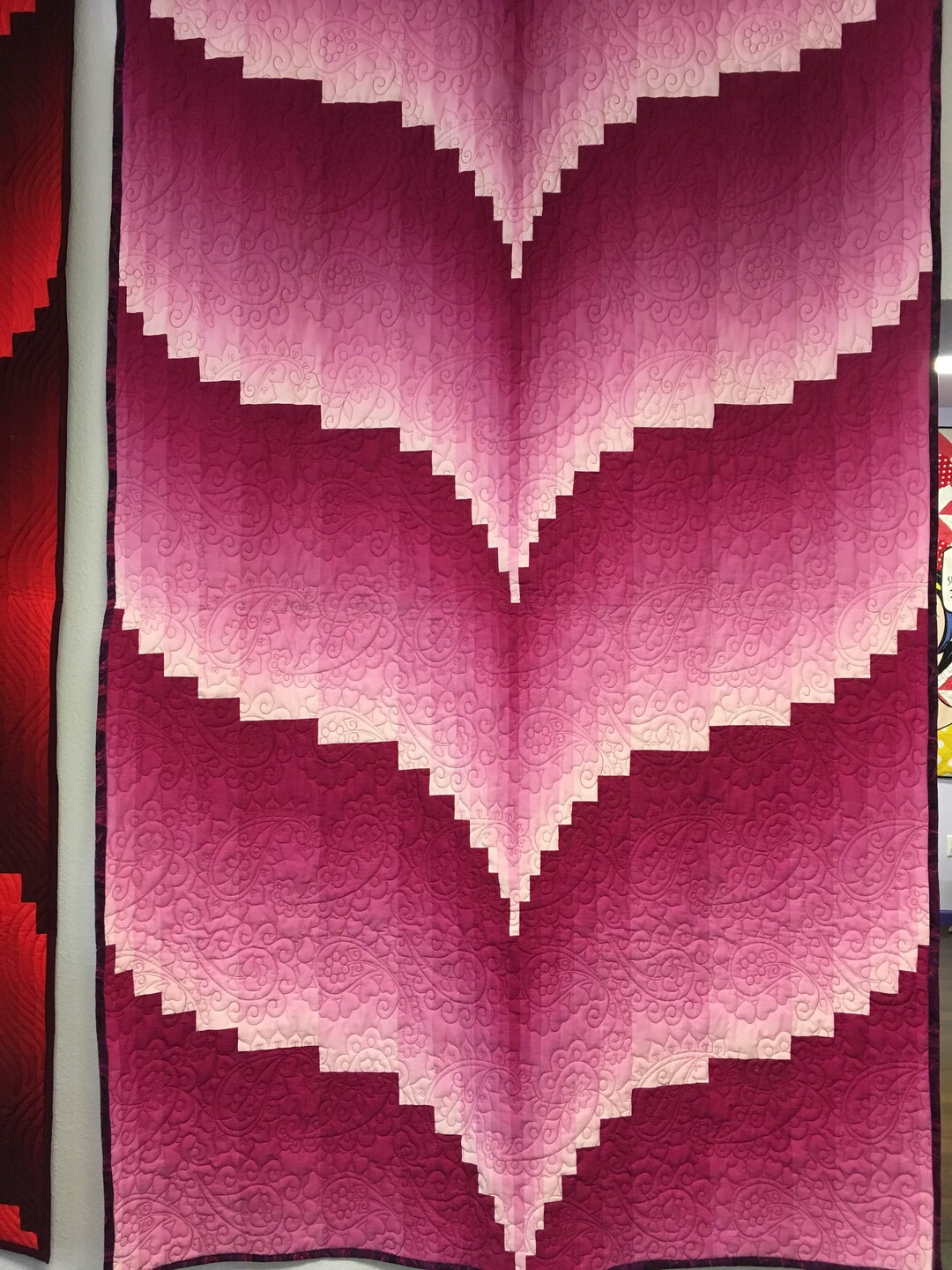 Handmade Bargello Quilt - Etsy