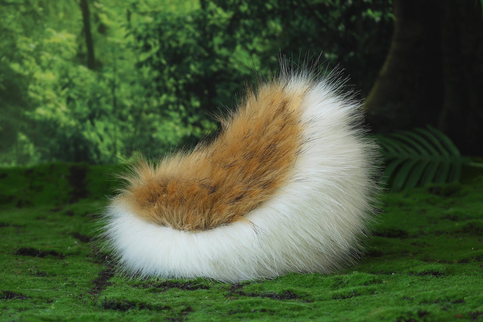 Faux Fur Deer Costume Ears and Tail Deer Kemonomimi Deer Cosplay Brown ...