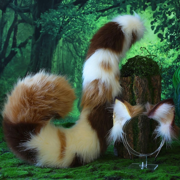 Calico Cat Tail Therian - Etsy