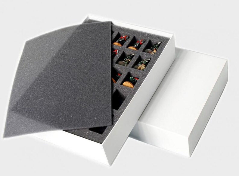Storage Box With Foam Trays for 46 Miniatures 28-35 Mm | Etsy