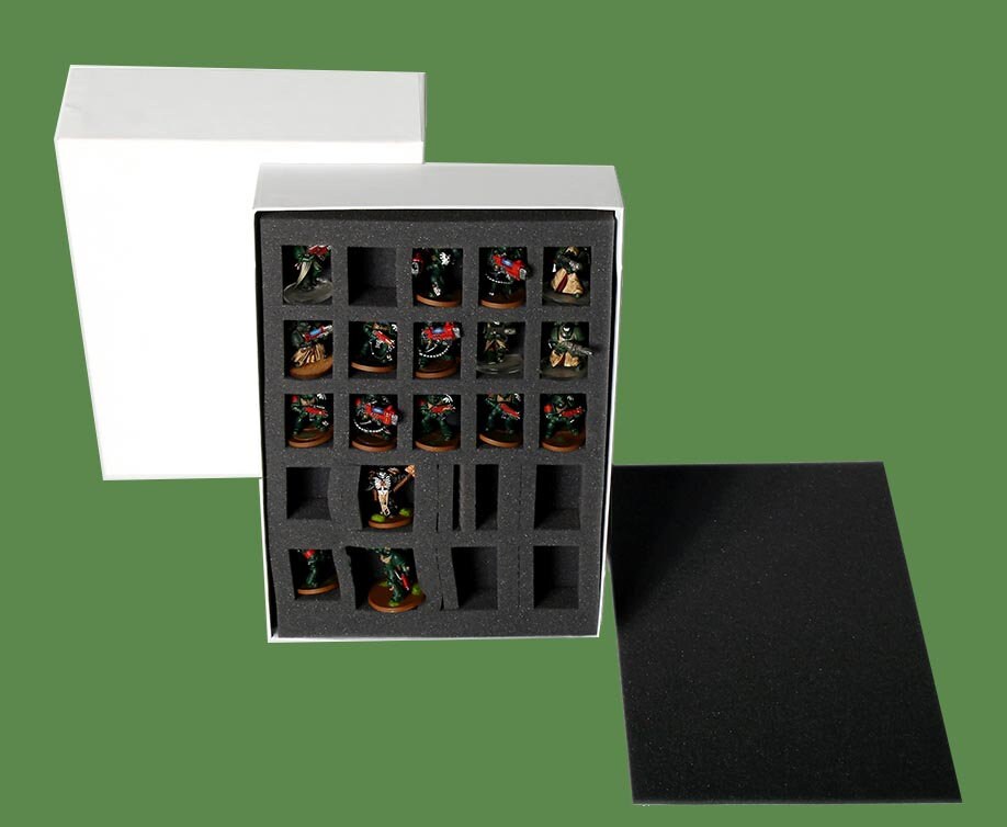 Storage Box with foam trays for 46 miniatures 28-35 mm | Etsy