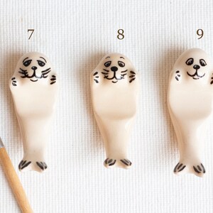 Seal Brush Holder, Animal Brush Rest, Paint Brush Holder, Ceramic Brush ...