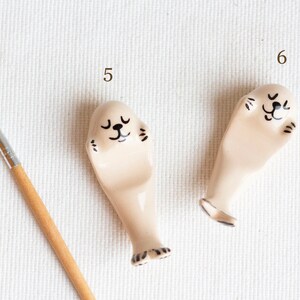 Seal Brush Holder, Animal Brush Rest, Paint Brush Holder, Ceramic Brush ...