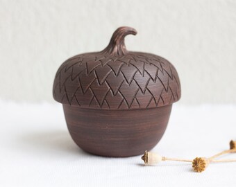 Acorn Trinket Box - Etsy