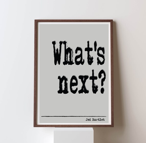 Digital Prints Unique literary download design The West Wing Jed ...