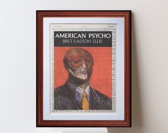 American Psycho Book Cover Print - Etsy