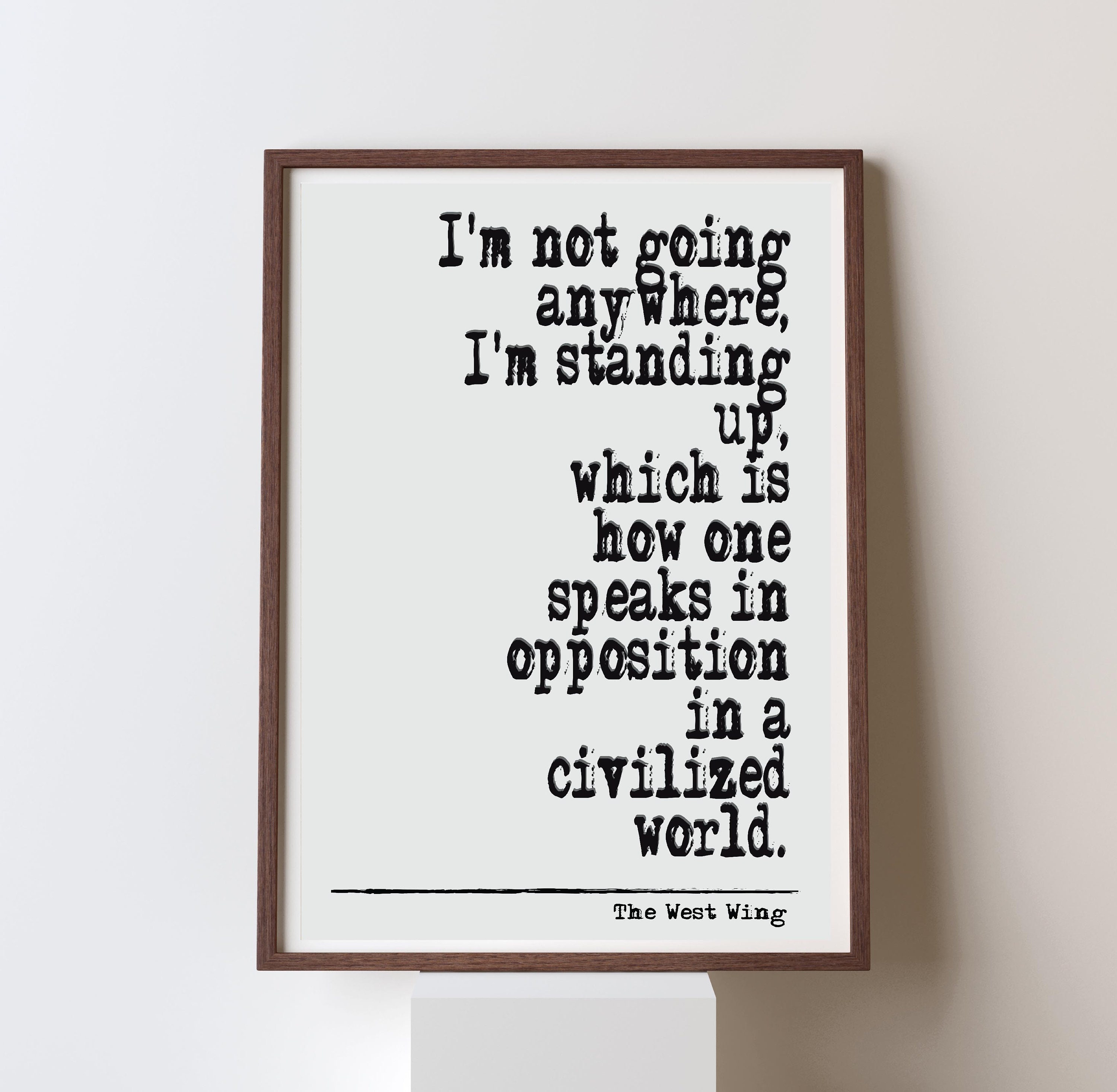 Digital Prints Unique literary download design The West Wing Jed ...