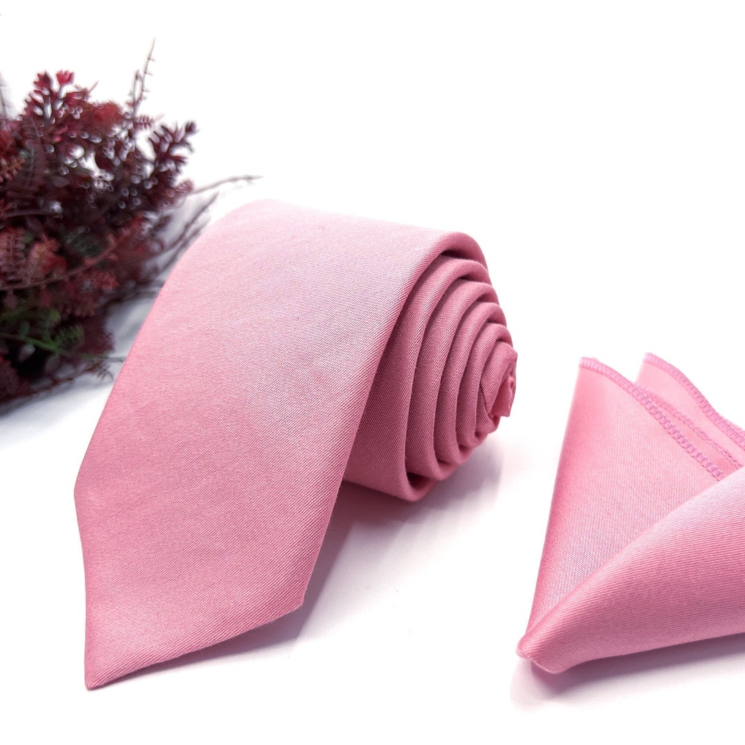 Dusty Pink Neck Ties / Wedding Neck Tie / Mens Necktie / Groomsmen ...
