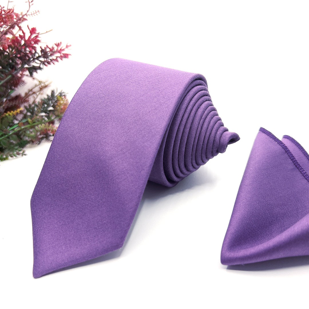 Purple Neck Ties / Wedding Neck Tie / Purple Men Neck Ties / Mens ...