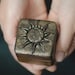Moon Sun Star Ring Box Proposal Celestial Engagement Jewelry Box ...