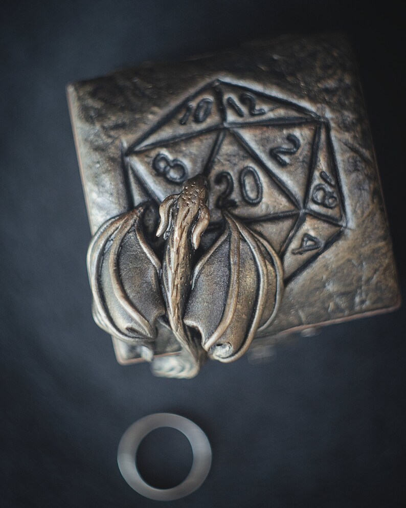 Dragon Ring Box D20 Dnd Dice Fantasy Box Ancient Personalized - Etsy