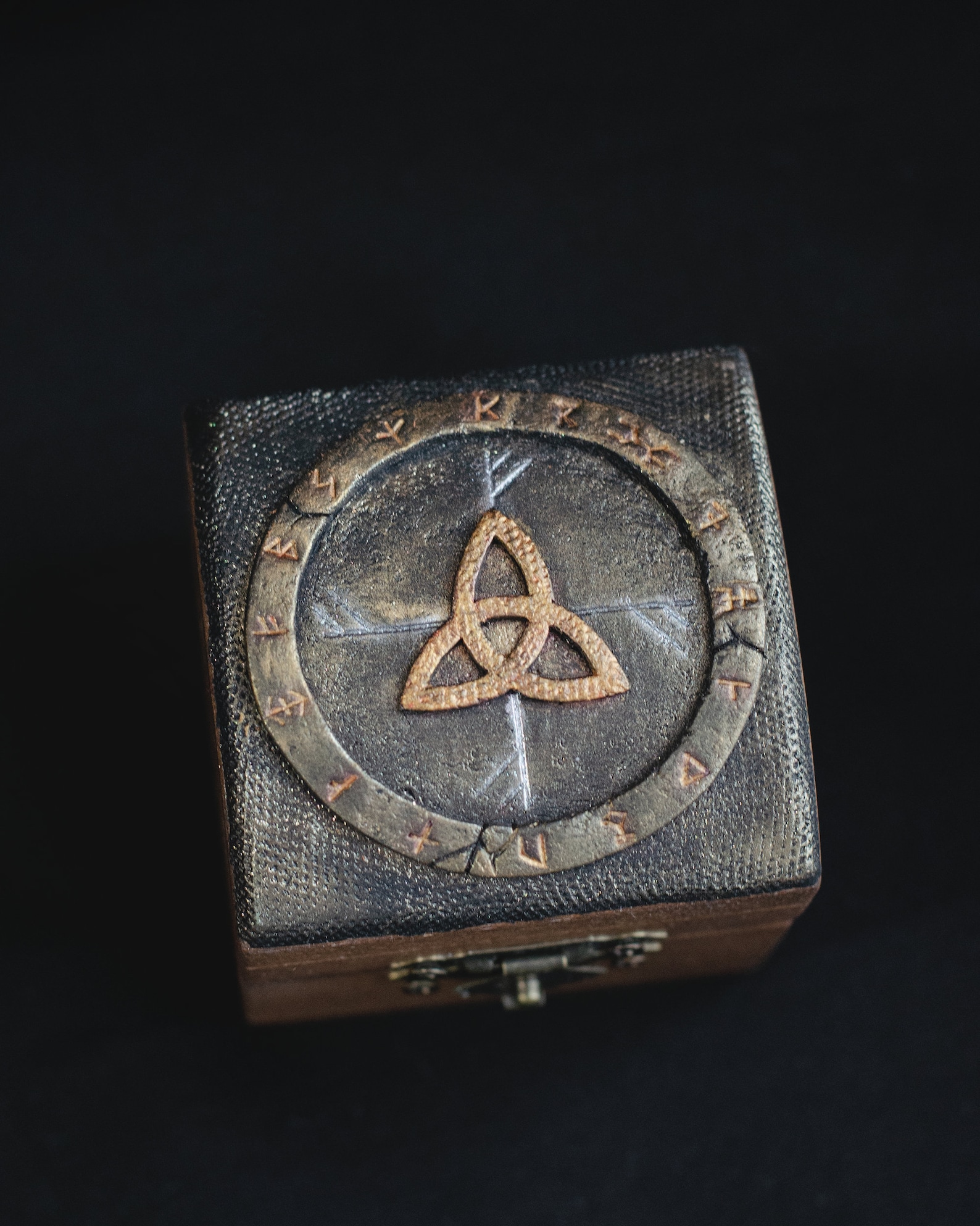 Viking Ring Box With Norse Vegvisir Viking Compass Nordic - Etsy