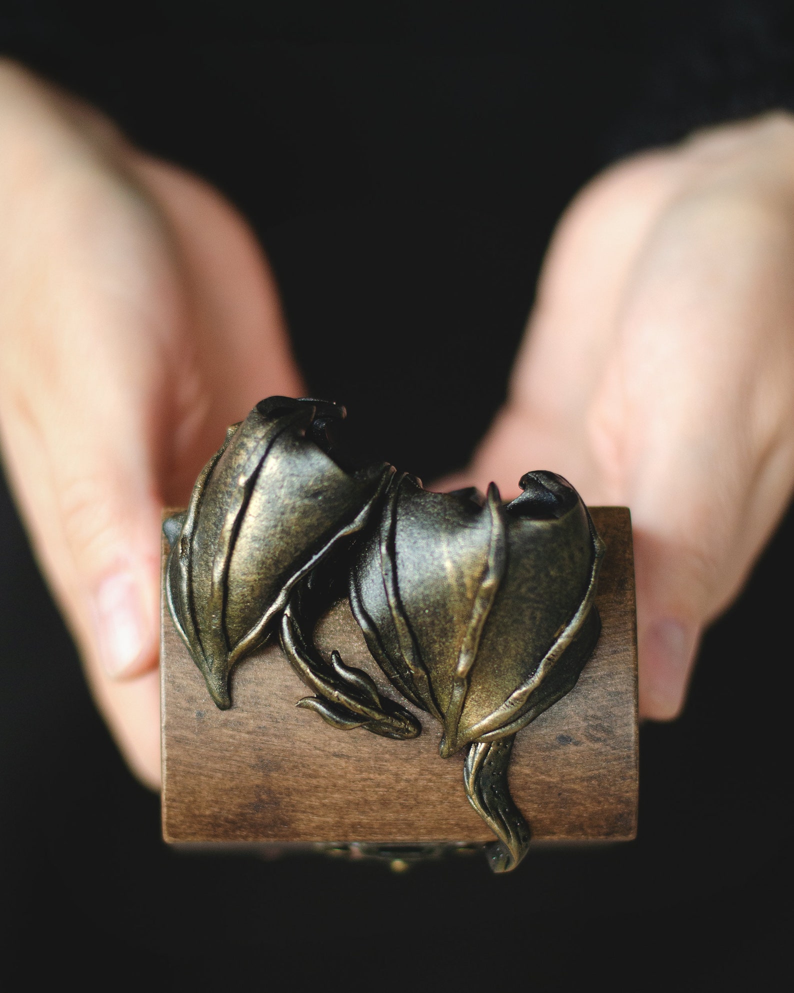 Bronze Dragon Box Wooden Wedding Box for Rings Proposal Box Ring ...