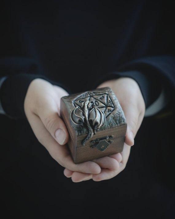 Dragon Ring Box D20 Dnd Dice Fantasy Box Ancient Personalized | Etsy