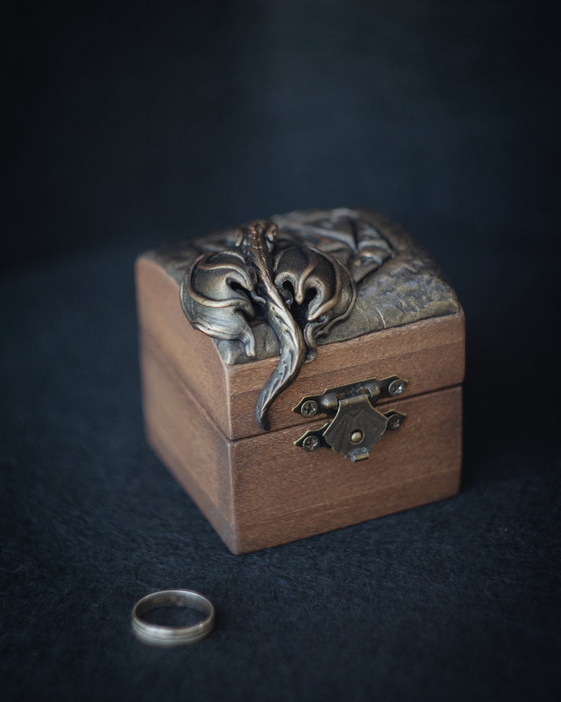 Dragon Ring Box D20 Dnd Dice Fantasy Box Ancient Personalized | Etsy