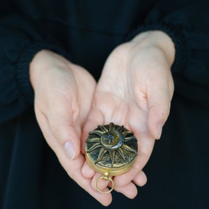 Moon Sun Star Ring Box Proposal Celestial Engagement Jewelry Box ...