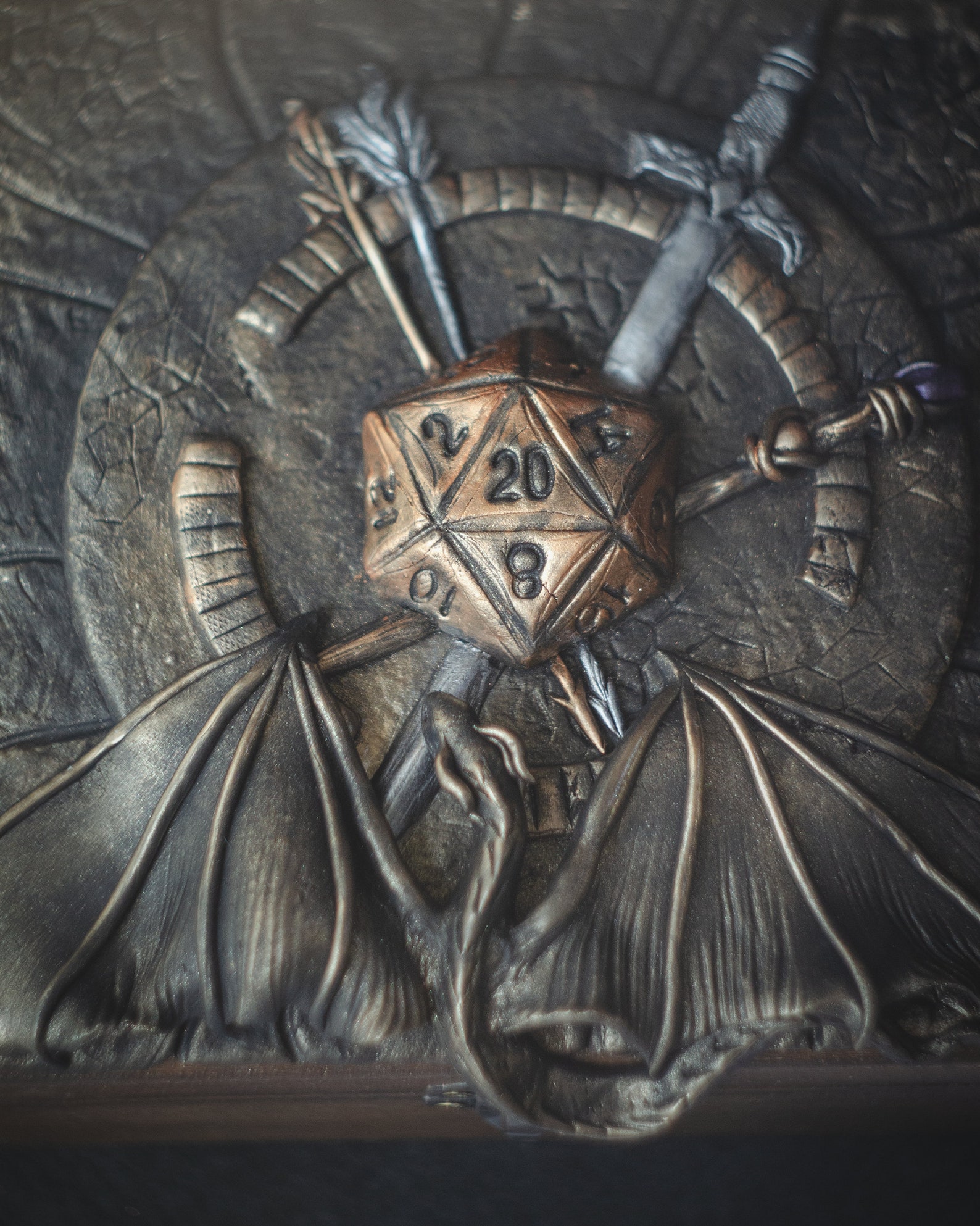 Dragon Box D20 Dnd Dice Fantasy Box for Magical Spell Cards | Etsy