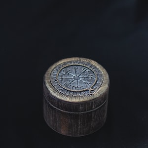 Viking Ring Box With Norse Vegvisir Viking Compass Nordic Jewelry Box ...