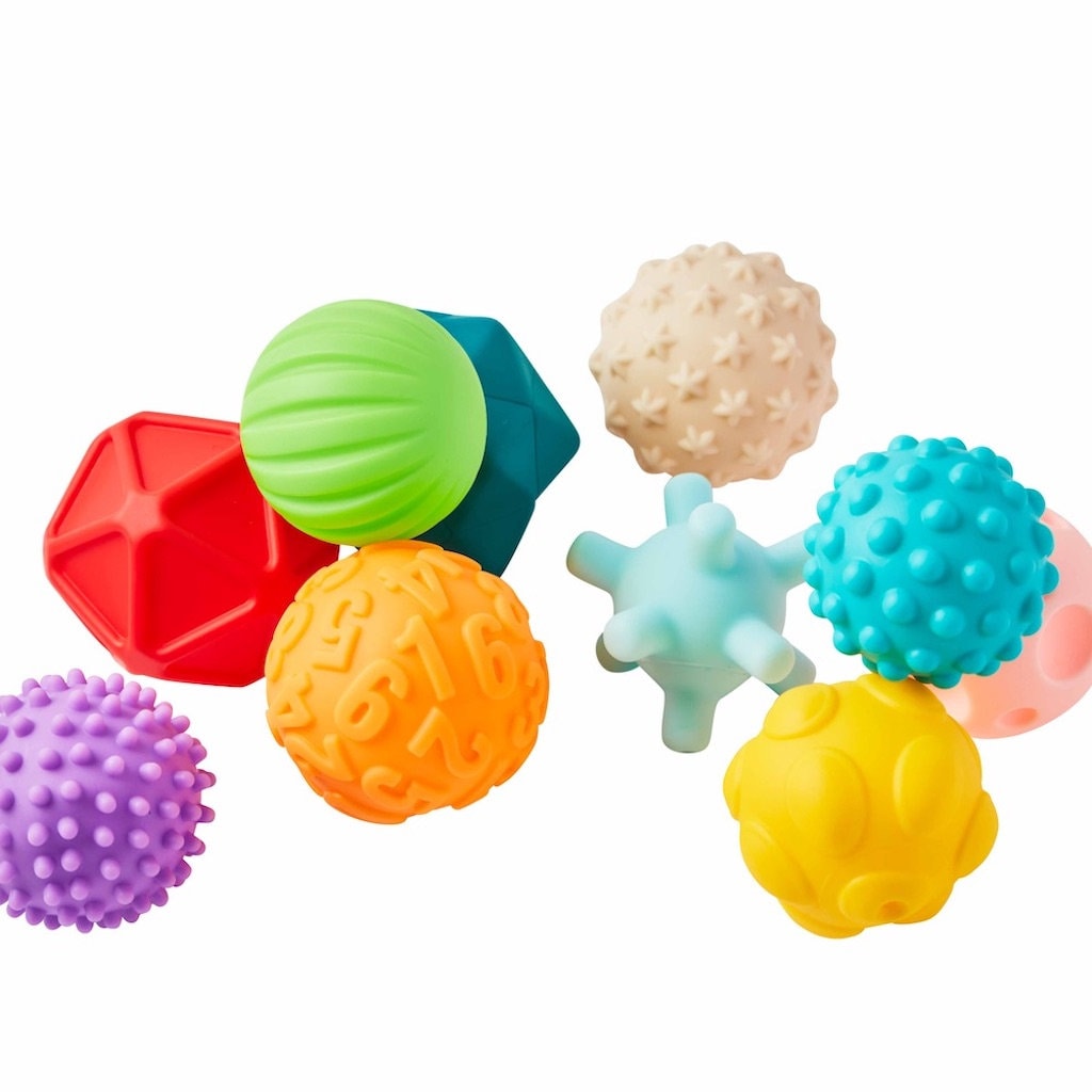 Sensory Ball Set 10 X Coloured and Textured Balls for - Etsy