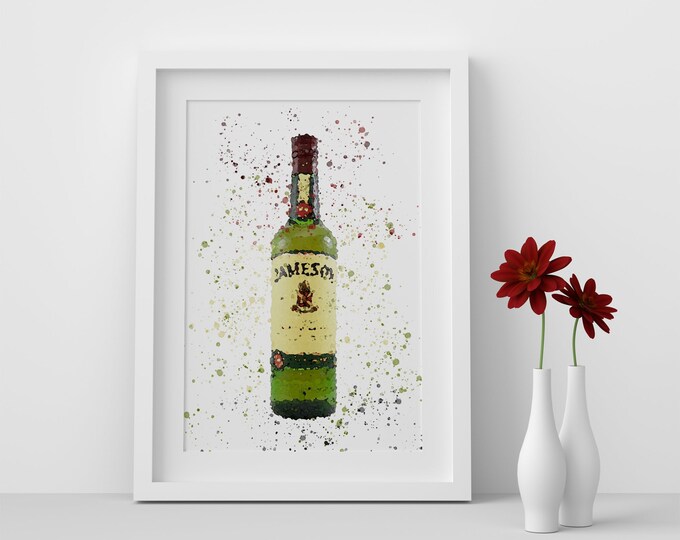 Jameson Print | Gift | Art | Illustration | Drawing | Sketch | Irish ...