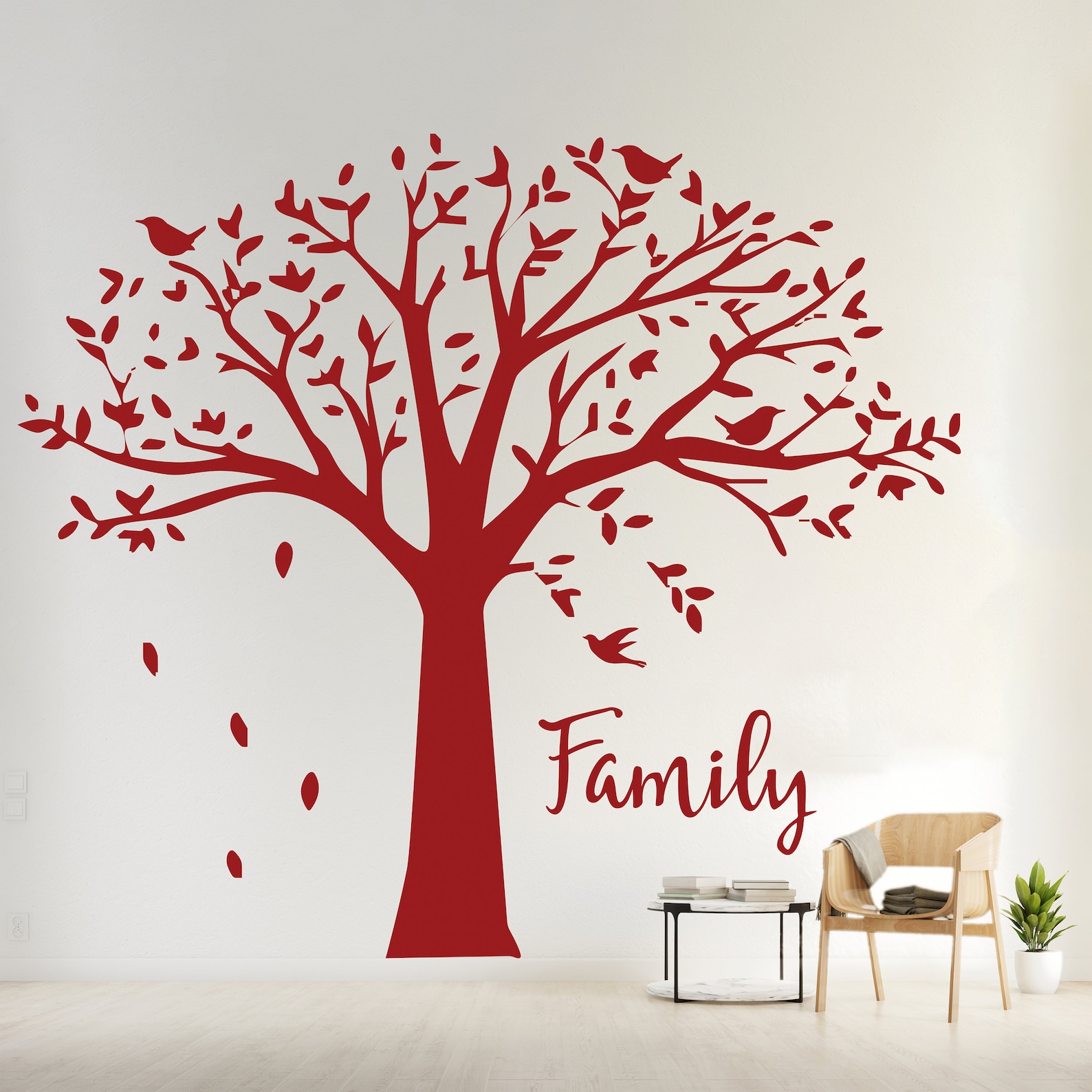 Family Tree Wall Vinyl/decal | Home Decor | Living Room Decor - Etsy