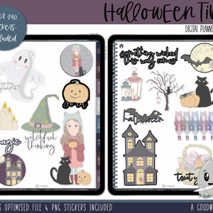 Halloween Time Weekly Digital Planner Stickers | Goodnotes Planner ...