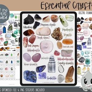 Essential Crystals Sticker Set | Planner Stickers | Functional Sticker ...