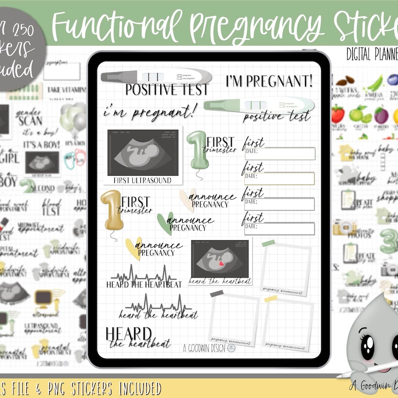 Pregnancy Stickers - Etsy