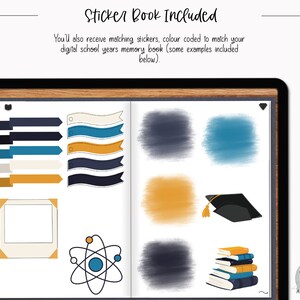 Digital School Years Memory Book for Goodnotes or Xodo | iPad Memory ...