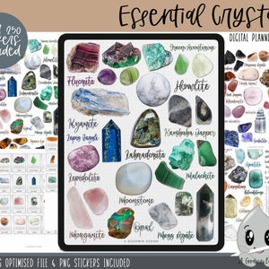 Essential Crystals Sticker Set | Planner Stickers | Functional Sticker ...