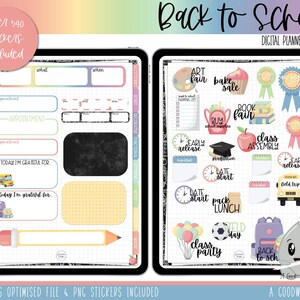 Back to School Bundle Digital Planner Stickers | Goodnotes Planner ...