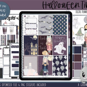 Halloween Time Weekly Digital Planner Stickers | Goodnotes Planner ...
