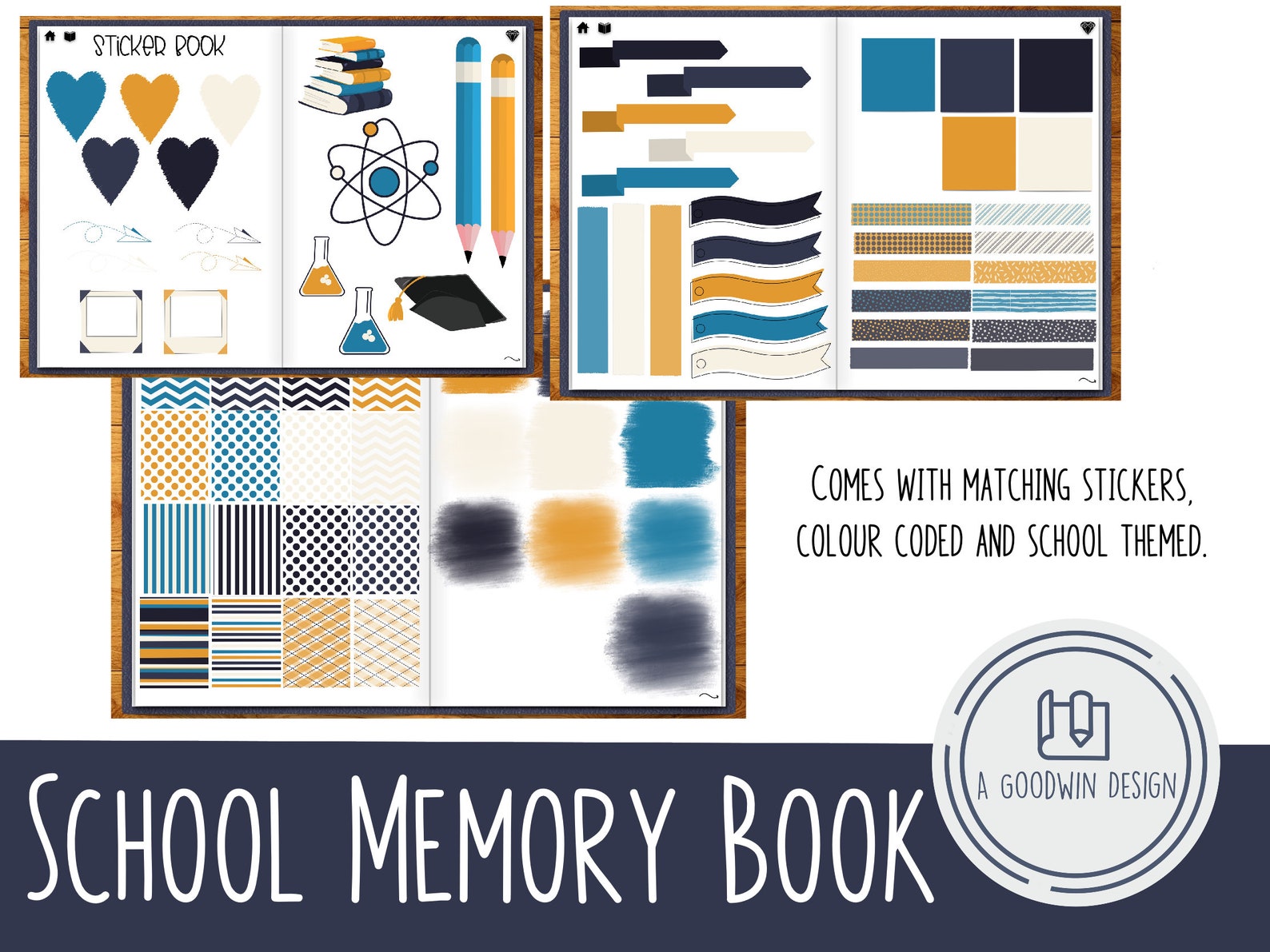 Digital School Years Memory Book for Goodnotes or Xodo IPad | Etsy
