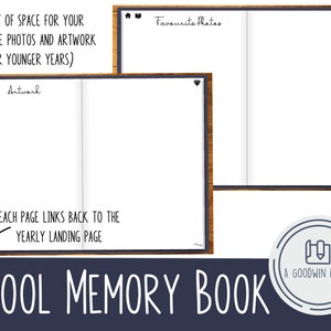 Digital School Years Memory Book for Goodnotes or Xodo IPad | Etsy