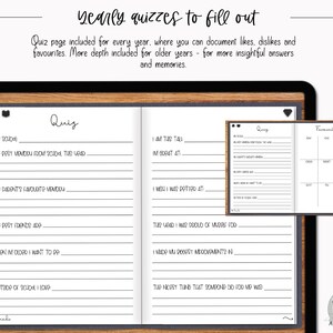 Digital School Years Memory Book for Goodnotes or Xodo | iPad Memory ...