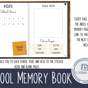 Digital School Years Memory Book for Goodnotes or Xodo IPad | Etsy