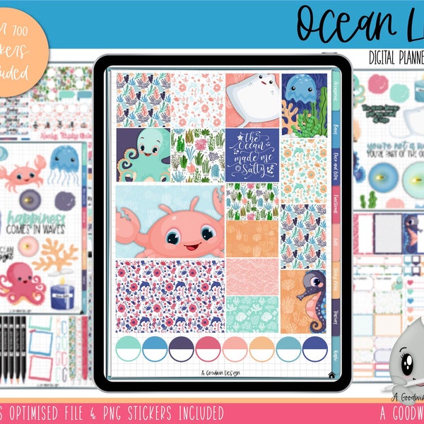 Ocean Life Stickers - Etsy