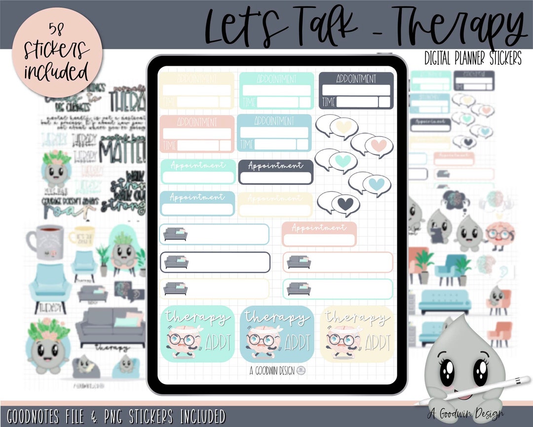 Let's Talk Digital Planner Stickers | Decorative Sticker Set ...