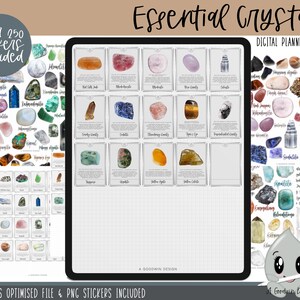 Essential Crystals Sticker Set | Planner Stickers | Functional Sticker ...
