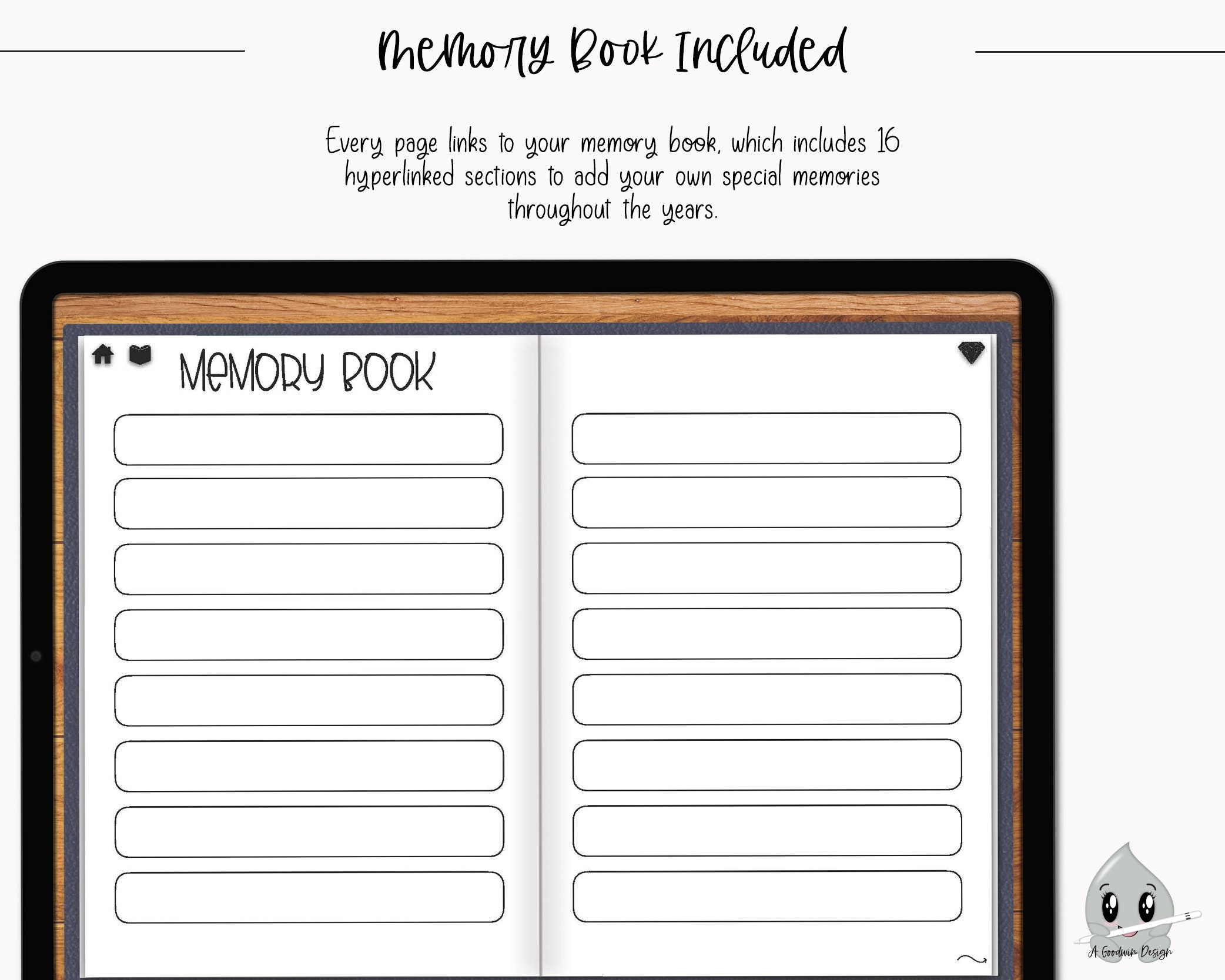 Digital School Years Memory Book for Goodnotes or Xodo Ipad - Etsy
