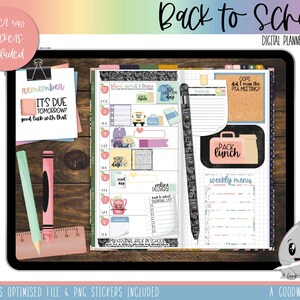 Back to School Bundle Digital Planner Stickers | Goodnotes Planner ...