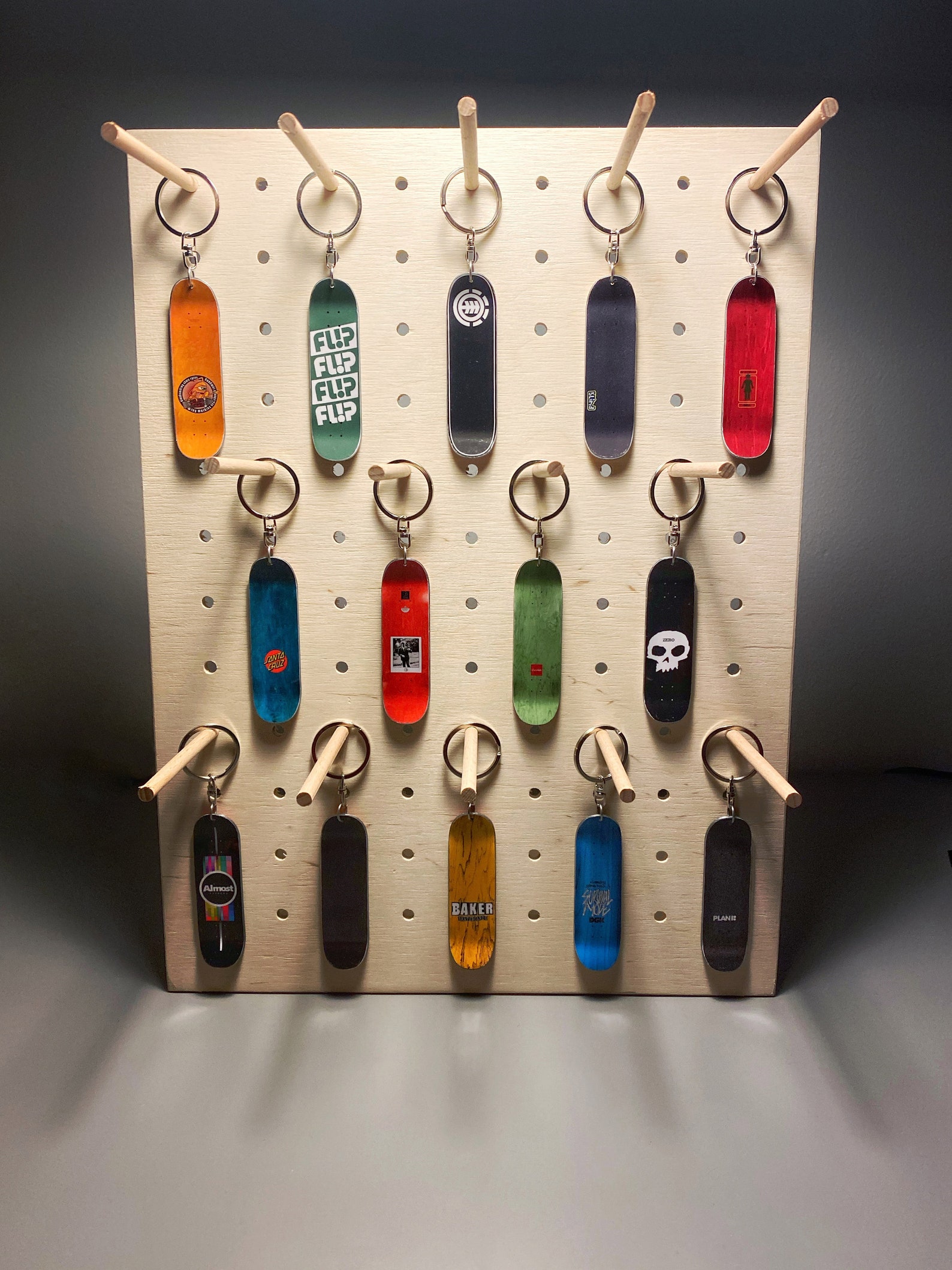 Skateboard Keychain Replica of Real Skateboards Decks Made - Etsy